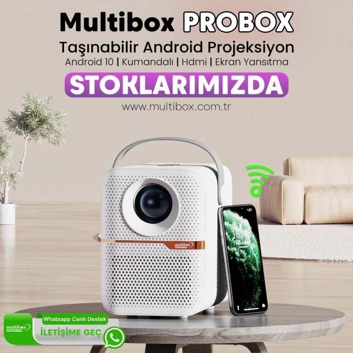 multibox T11 Promax Android 4 GB Ram 64 GB Hafıza Projektör Wifi ...